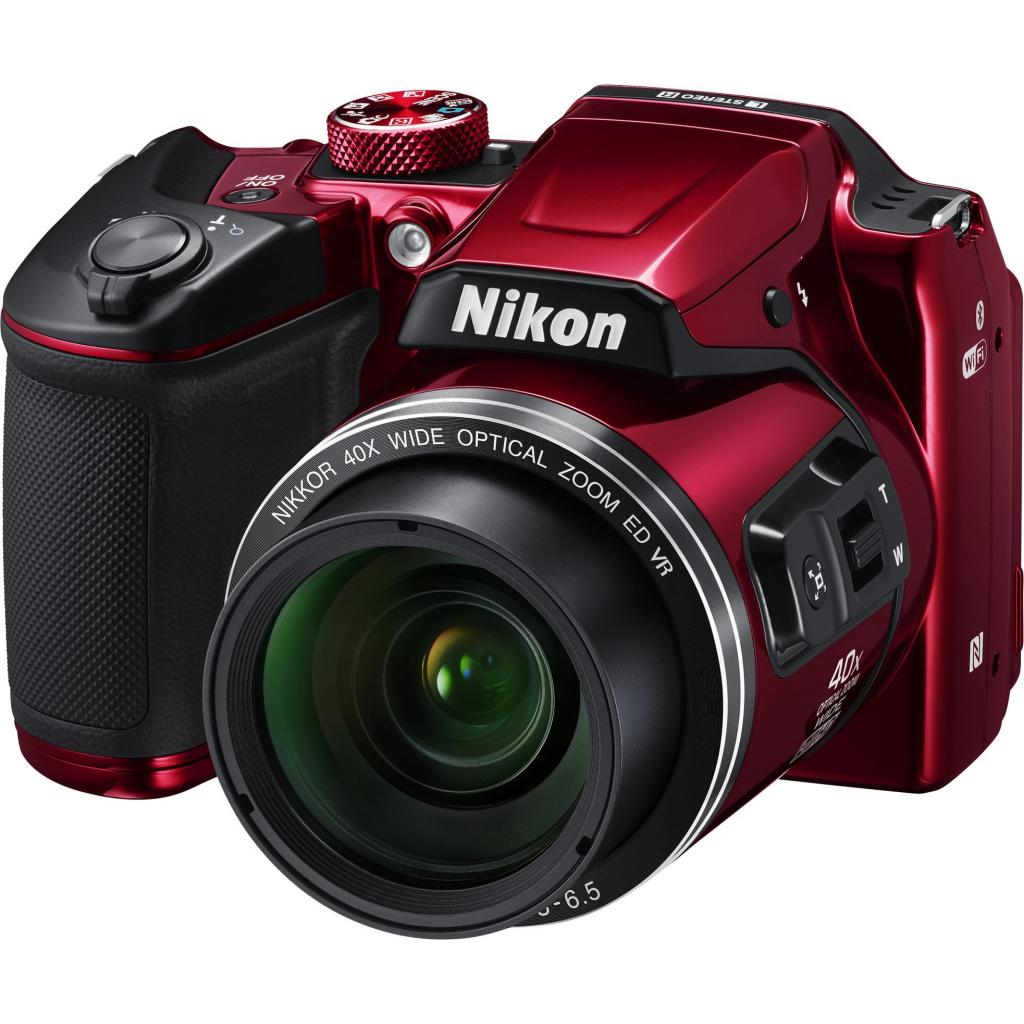 Цифровой фотоаппарат Nikon Coolpix B500 Red (VNA953E1) купить в ...