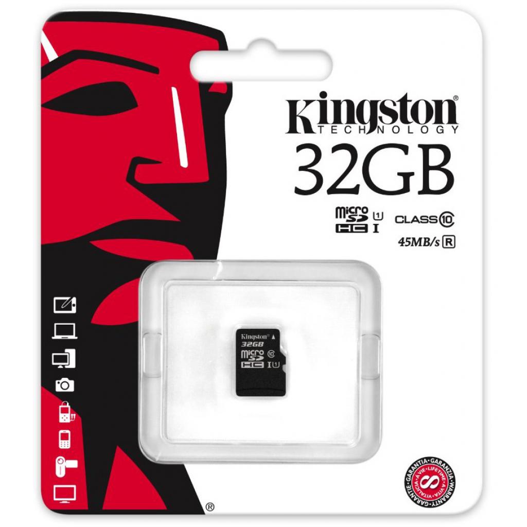 Карта памяти Kingston 32GB microSDHC Class 10 UHS-I (SDC10G2/32GBSP ...