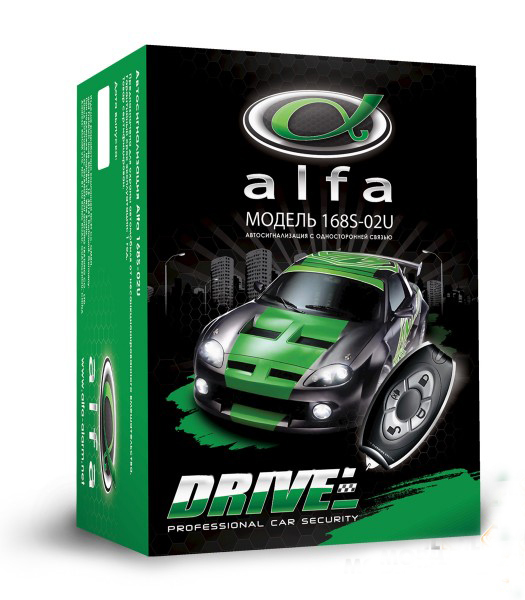 Сигнализация ALFA DRIVE 168s-02u купить в Запорожье и Украине